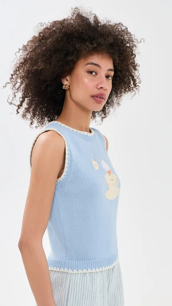 ANOTHER GIRL Teacup Knitted Tank