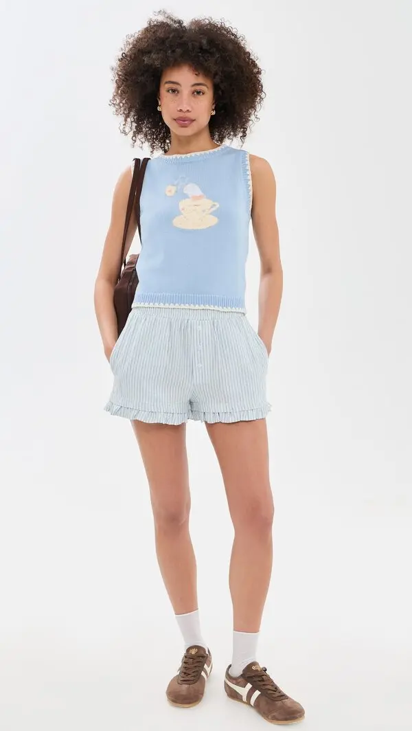 ANOTHER GIRL Teacup Knitted Tank