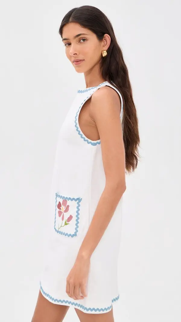 ANOTHER GIRL Ric Rac Floral Shift Dress