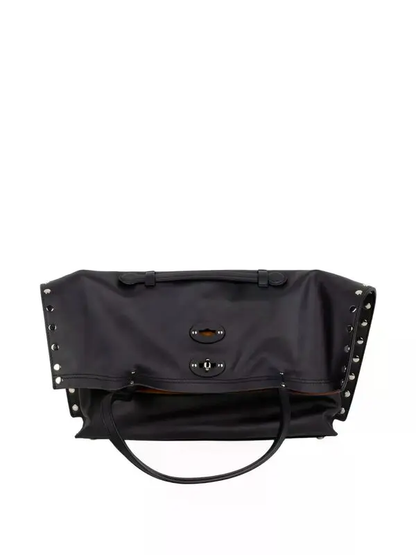 ZANELLATO Medium A'spasso Leather Tote Bag - Black