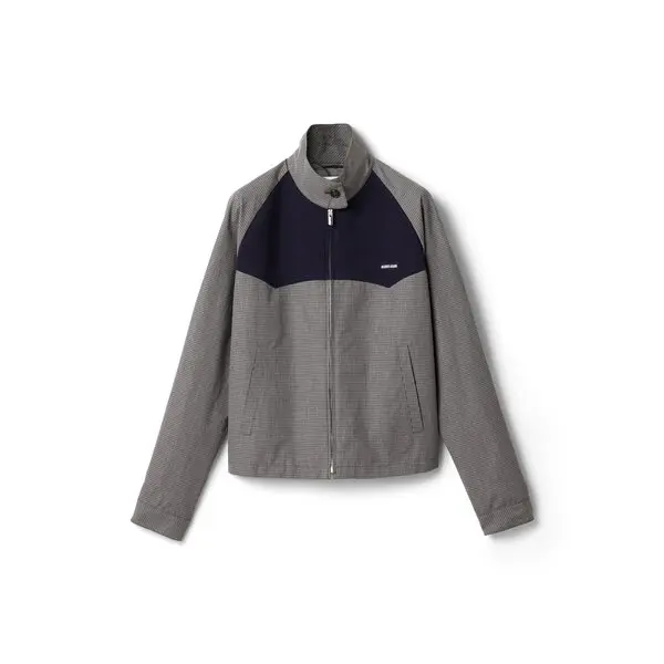 Miu Miu Gingham Check Blouson Jacket