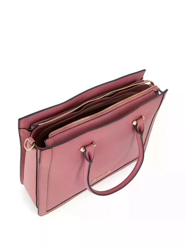MARIO VALENTINO Grained Logo-lettering Tote Bag
