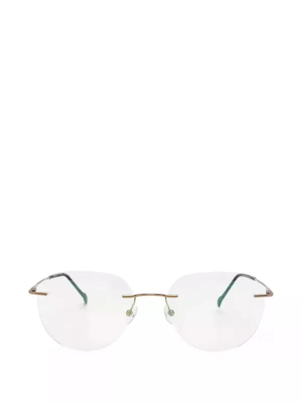 STEPPER EYEWEAR Geometric Frame Eyeglasses - Gold