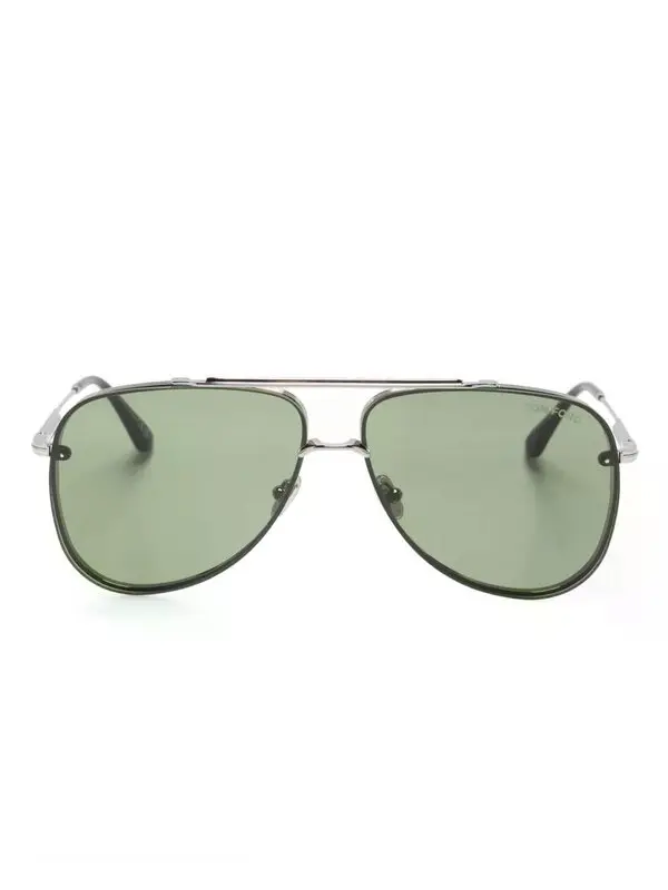 TOM FORD Leon Pilot-frame Sunglasses - Silver