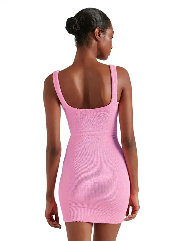 HUNZA G Square Neck Tank Dress