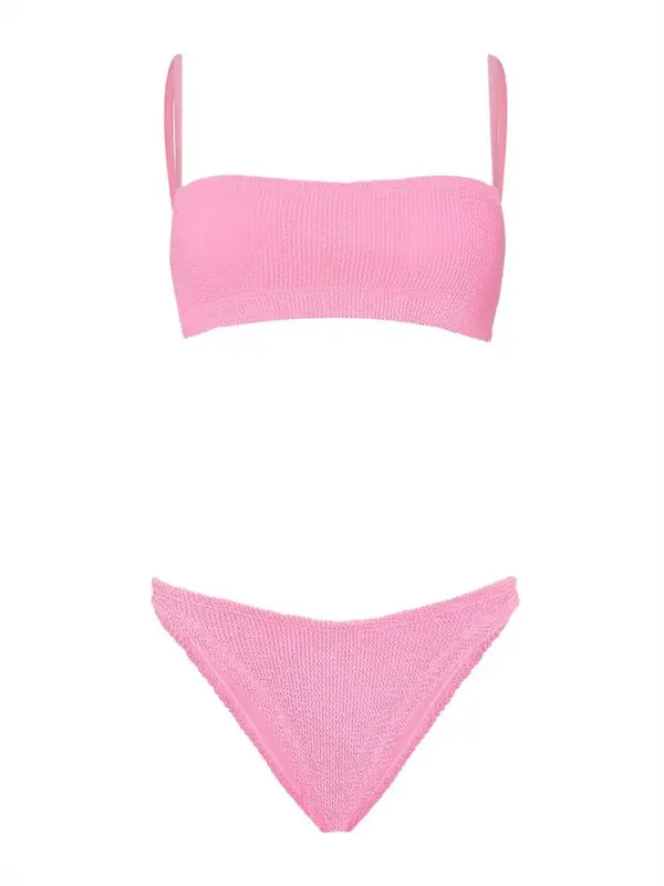 HUNZA G Original Crinkle Bikini - Bubblegum
