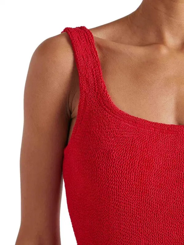 HUNZA G Square Neck One Piece Swimsuit