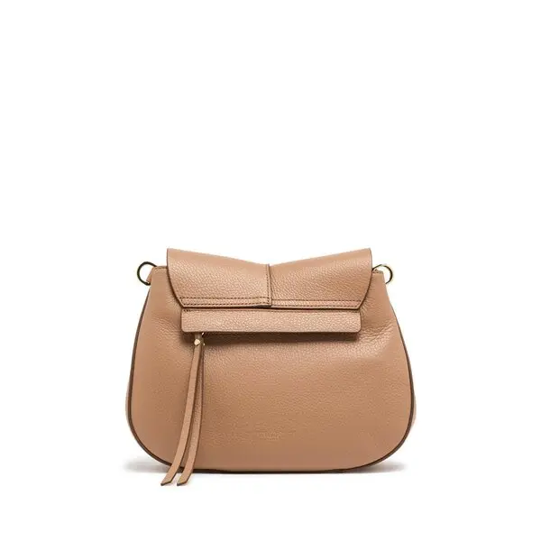 GIANNI CHIARINI Firenze Helena Round Leather Bag - Clay