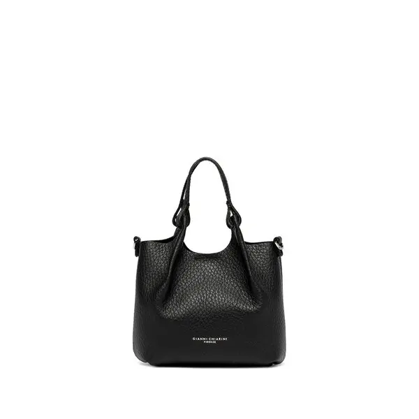 GIANNI CHIARINI Dua Textured Leather Shoulder Bag - Nero