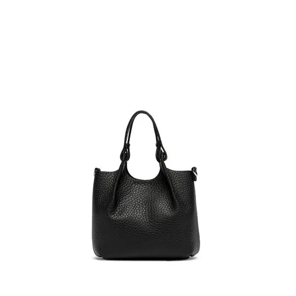 GIANNI CHIARINI Dua Textured Leather Shoulder Bag - Nero