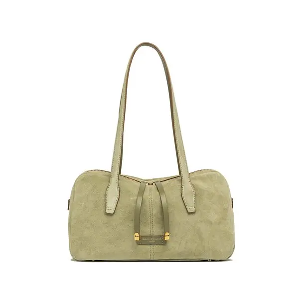 GIANNI CHIARINI Firenze Aryna Suede Bowling Bag - Willow