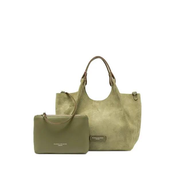 GIANNI CHIARINI Suede Tote Bag - Willow