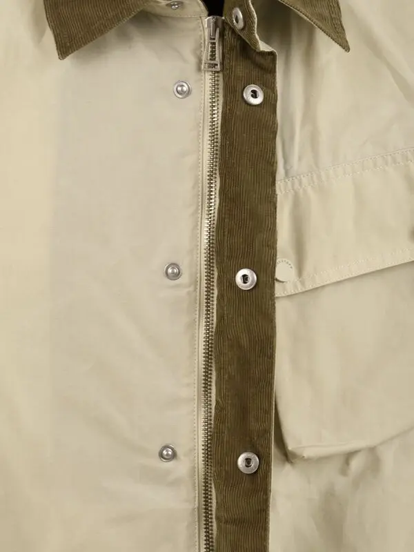 Belstaff Dry Waxed Cotton Jacket With Stand Collar - Silver Birch