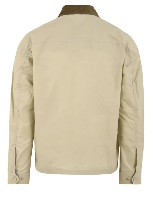 Belstaff Dry Waxed Cotton Jacket With Stand Collar - Silver Birch