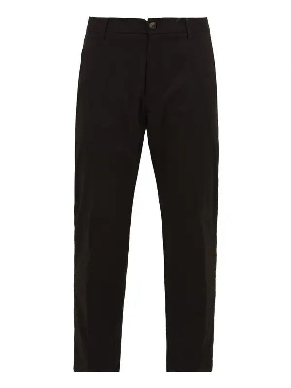SIVIGLIA Slim Fit Cotton Trousers - Black