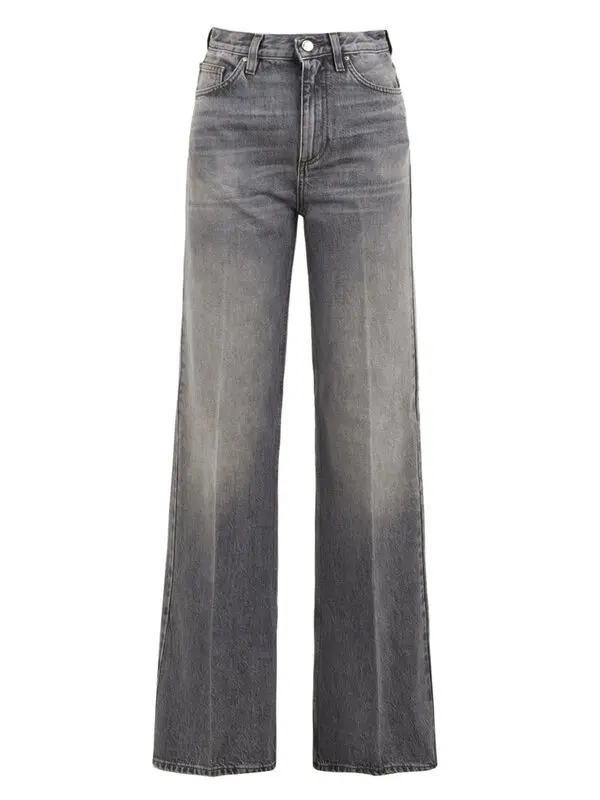 DON THE FULLER Wash Flare Jeans - Grey