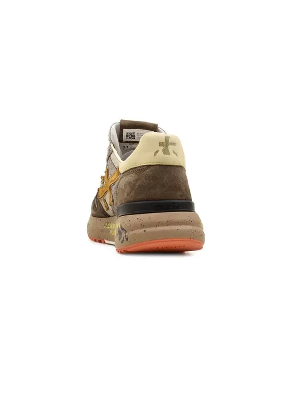 Premiata With Logo Detail - Beige/brown