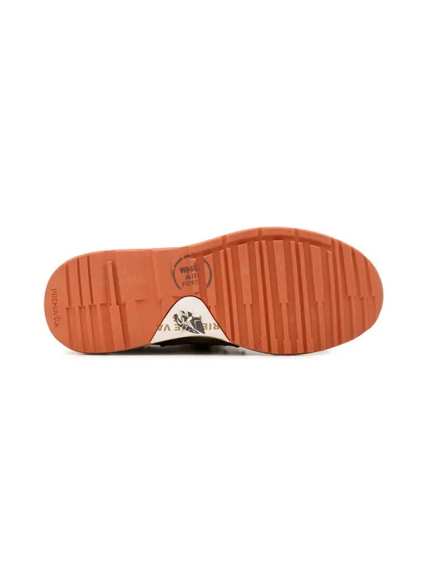 Premiata With Logo Detail - Beige/brown