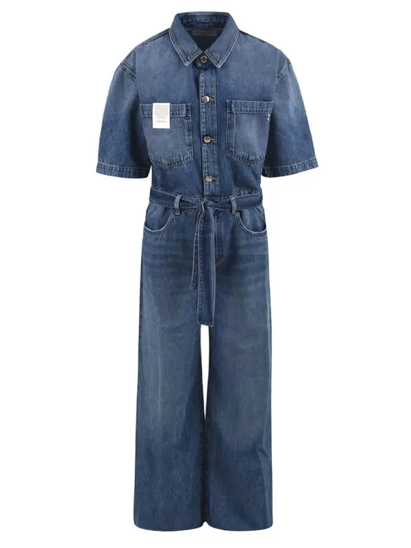 ICON DENIM LOS ANGELES Wide Leg Jumpsuit - Eclipse