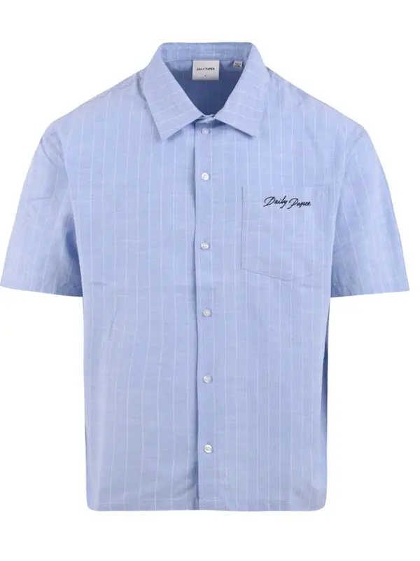 DAILY PAPER UOMO Striped Cotton Blend Shirt
