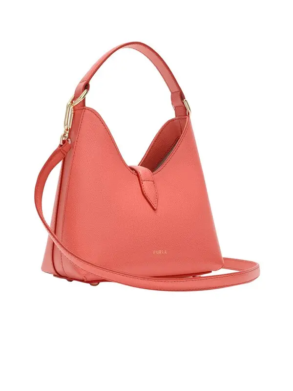 Furla Iride Mini Hobo Bag In Printed Leather - Aperitivo
