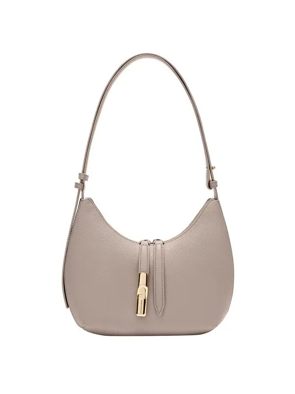 Furla Goccia Leather Shoulder Bag With Arco Hardware