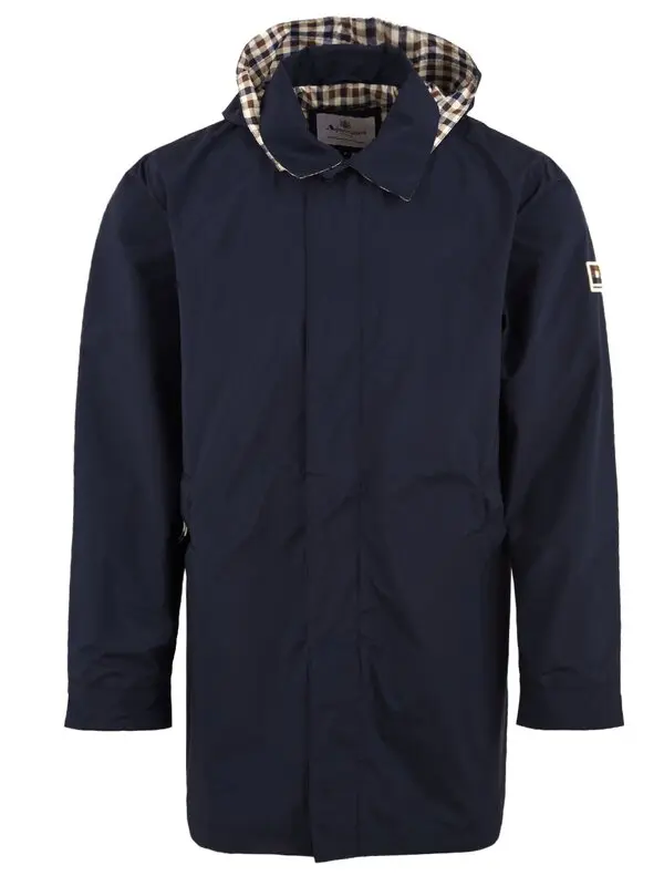 Aquascutum Lightweight Water-repellent Trench Coat With Detachable Hood