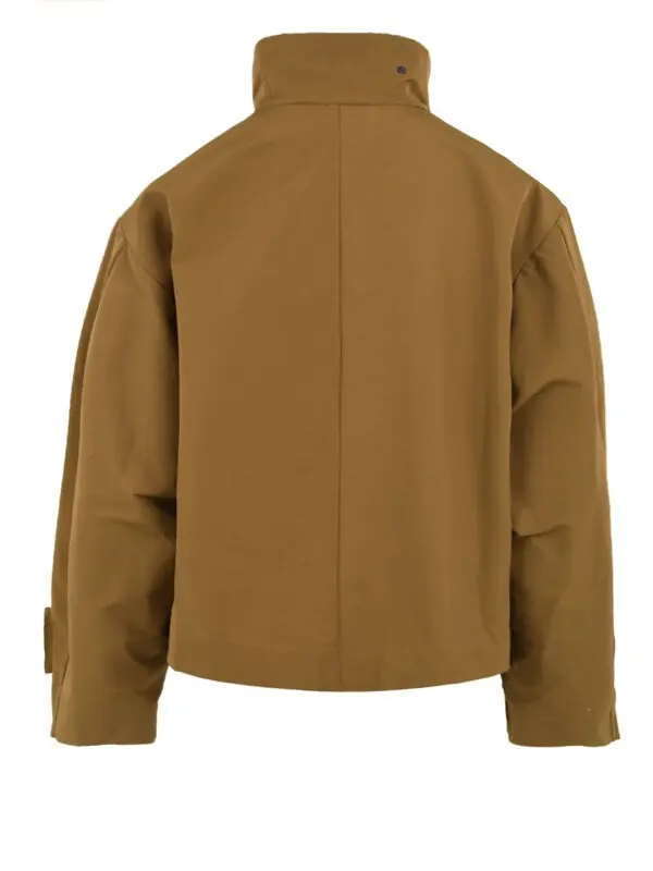 Aspesi Short Lightweight Jacket With Neck Closure Detail