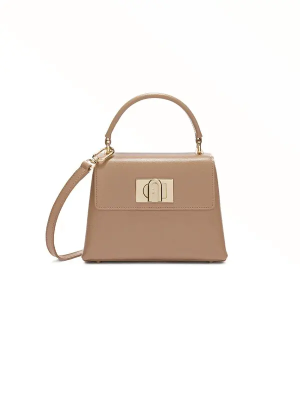 Furla 1927 Mini Bag With Turn Lock Closure - Greige