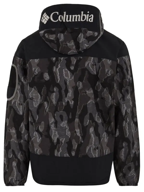 Columbia Challenger Printed Windbreaker Jacket - Black Treebark/black