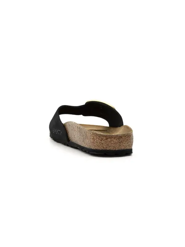 BIRKENSTOCK Madrid Big Buckle Leather Sandals - Black