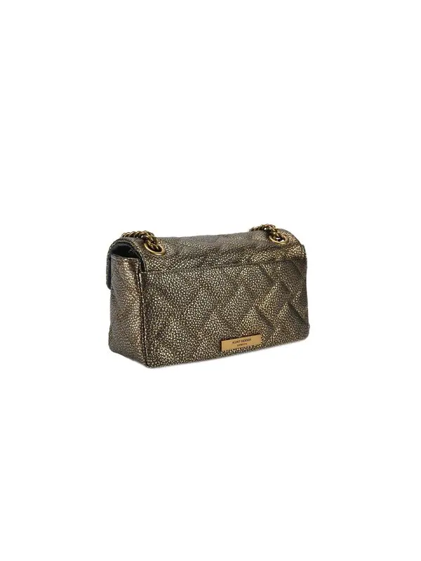 Kurt Geiger Small Embellished Flap Shoulder Bag - Brown