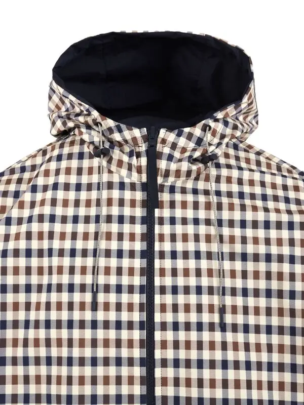 Aquascutum Reversible Checked Hooded Jacket