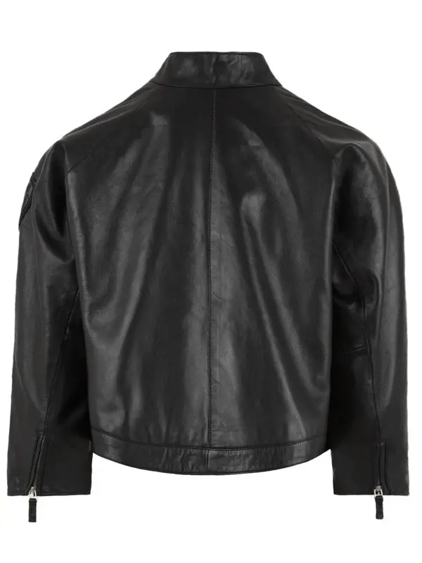 BLAUER. Leather Jacket - Nero