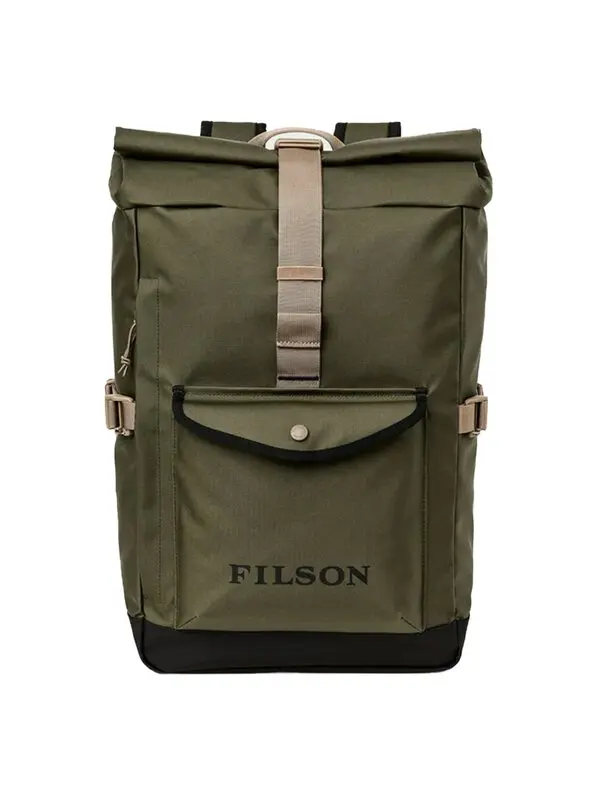 Filson All-weather Backpack With Roll-top Closure And Padded Laptop Sleeve