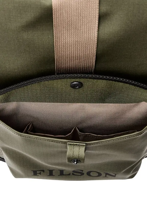Filson All-weather Backpack With Roll-top Closure And Padded Laptop Sleeve