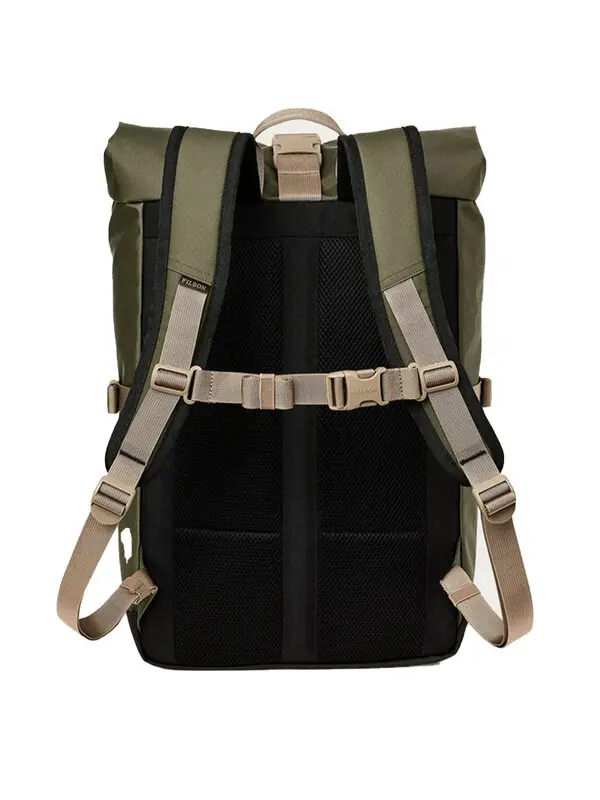 Filson All-weather Backpack With Roll-top Closure And Padded Laptop Sleeve