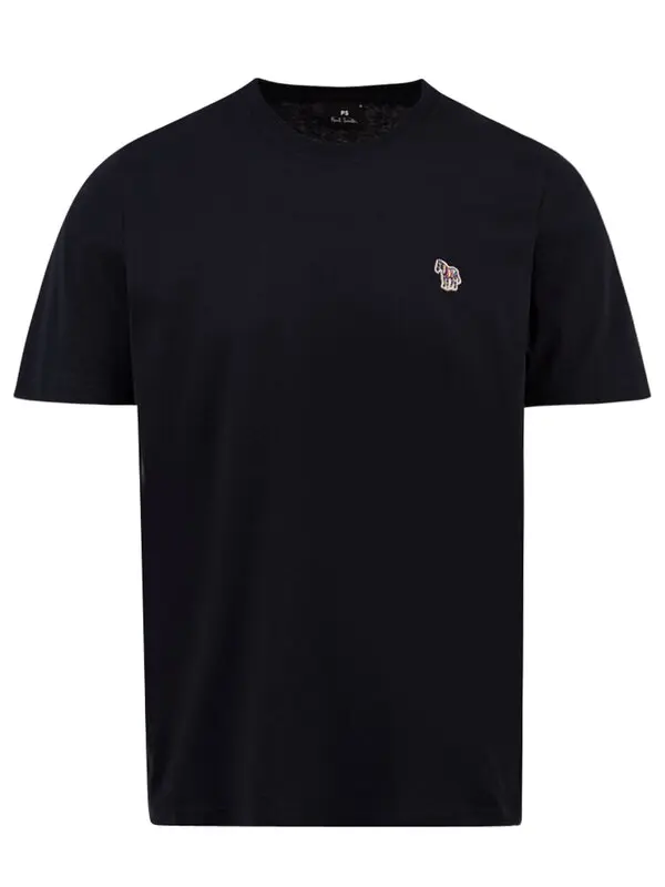 Paul Smith Organic Cotton Zebra Logo T-shirt - Dk_navy