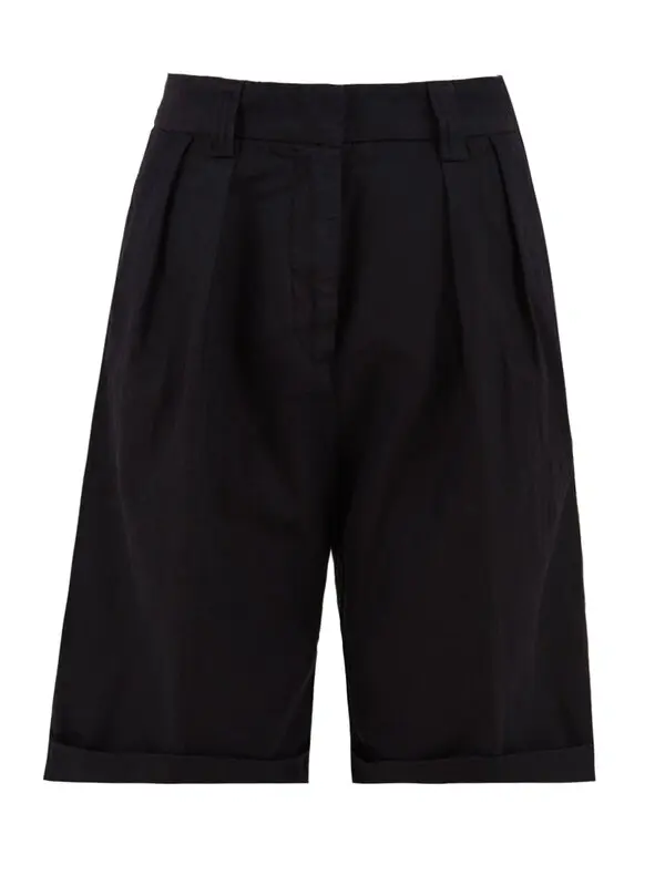 Aspesi Bermuda Shorts With Cuffs - Navy