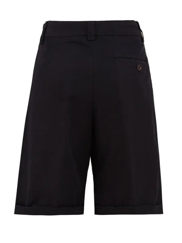 Aspesi Bermuda Shorts With Cuffs - Navy