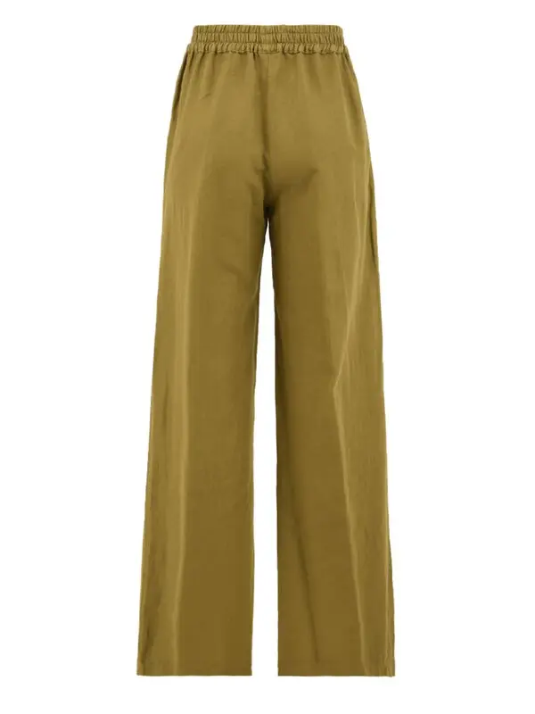 Aspesi Wide Leg Elasticated Waist Trousers - Beige
