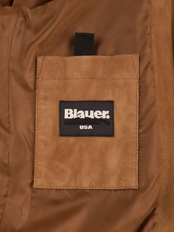BLAUER. Suede Leather Jacket