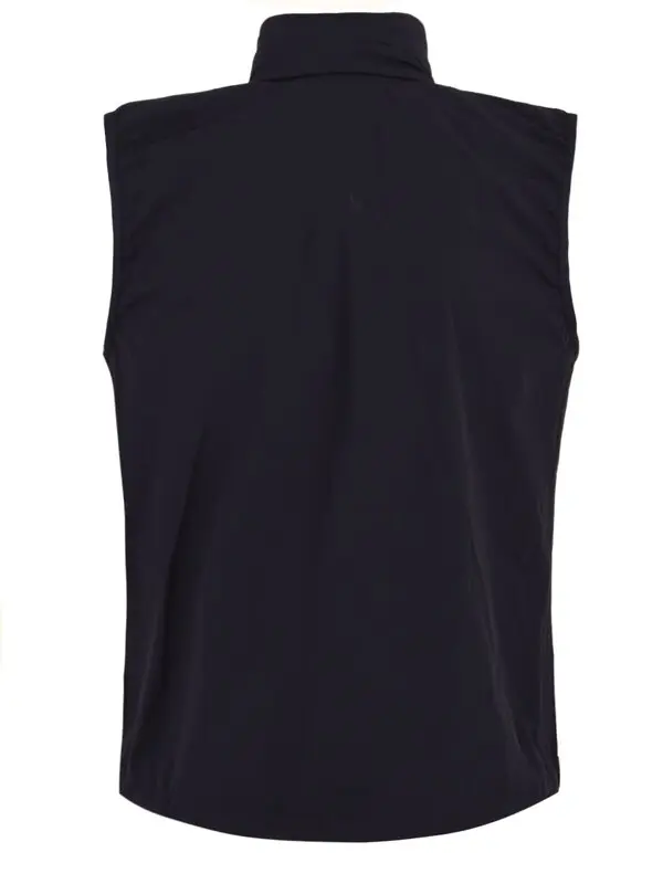 Aspesi Unlined Stretch Nylon Gilet - Navy