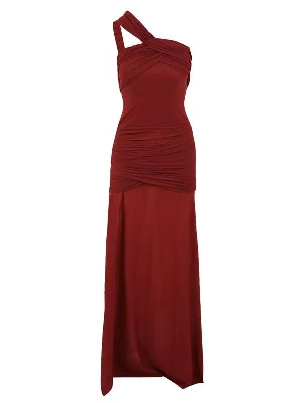 ANIYE BY Gathered Maxi Dress - Cardinal
