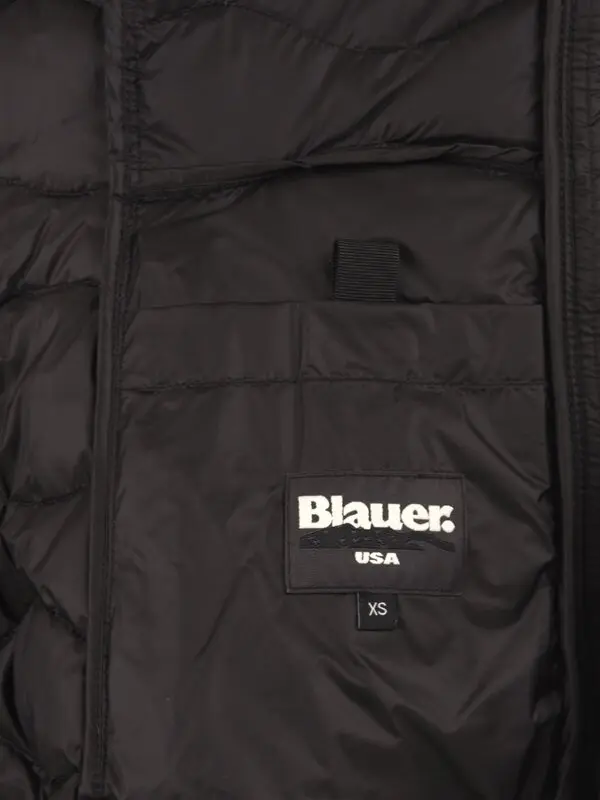 BLAUER. Quilted Down Jacket - Nero