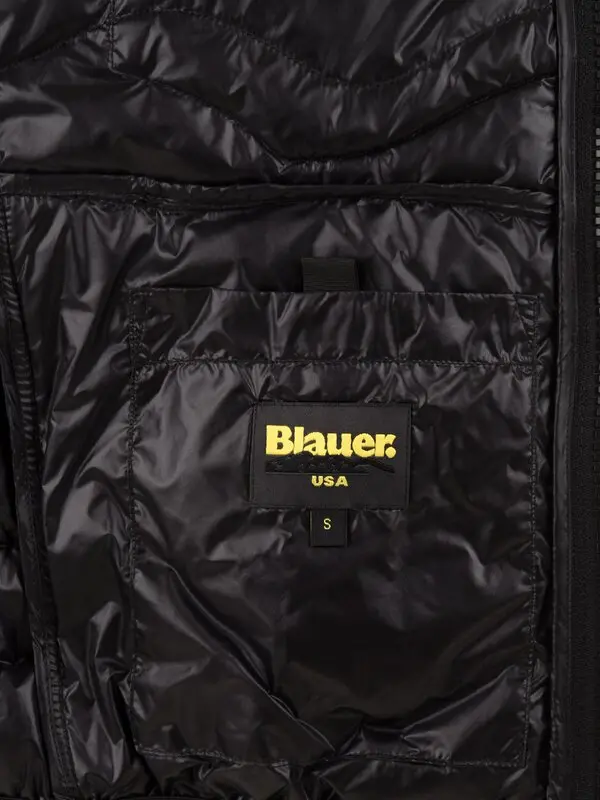 BLAUER. Padded Down Jacket - Nero