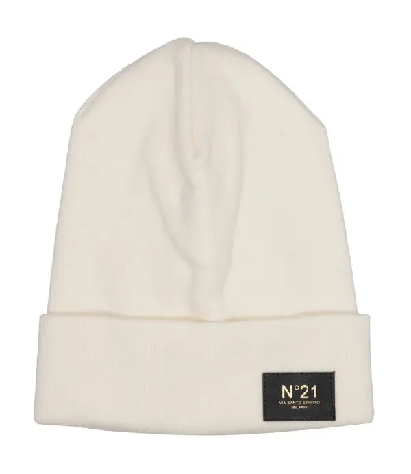 N°21 Logo Beanie - Panna