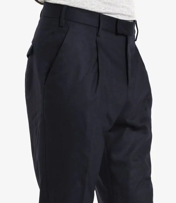 PT TORINO Wool Stretch Slim Fit Trousers With Turn-ups