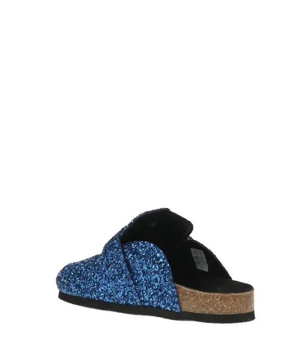 PHILOSOPHY BY LORENZO SERAFINI Glitter Buckled Calfskin Leather Sandals