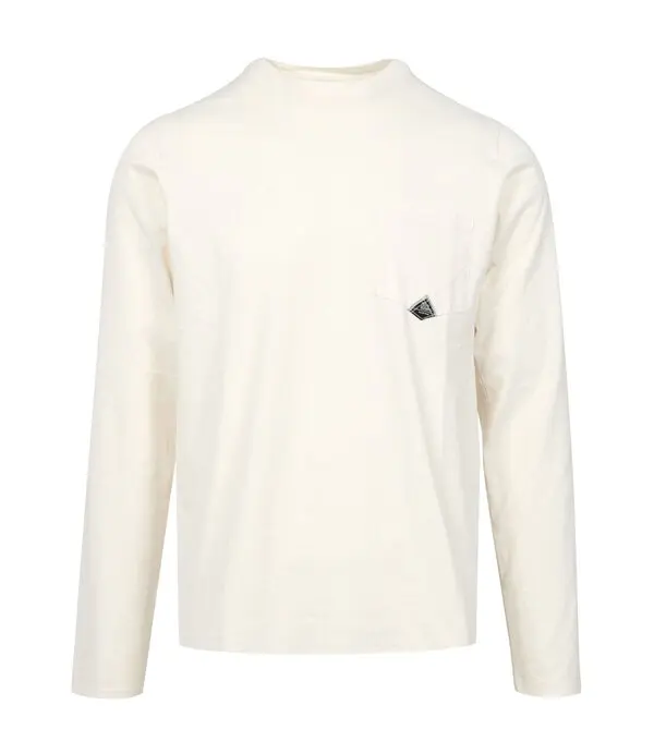 ROY ROGER'S Long Sleeve Cotton T-shirt With Pocket Detail